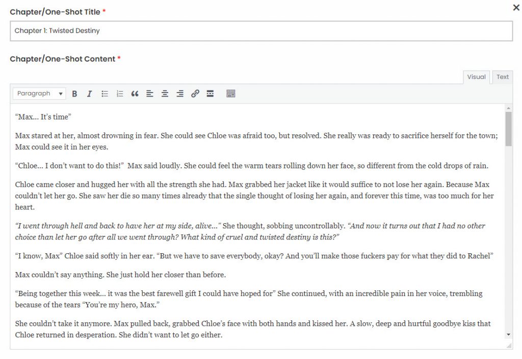 Adding Fan Fiction – Life Is Strange Fans