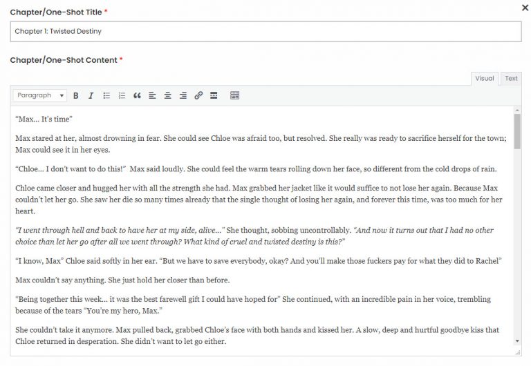 Adding Fan Fiction – Life Is Strange Fans