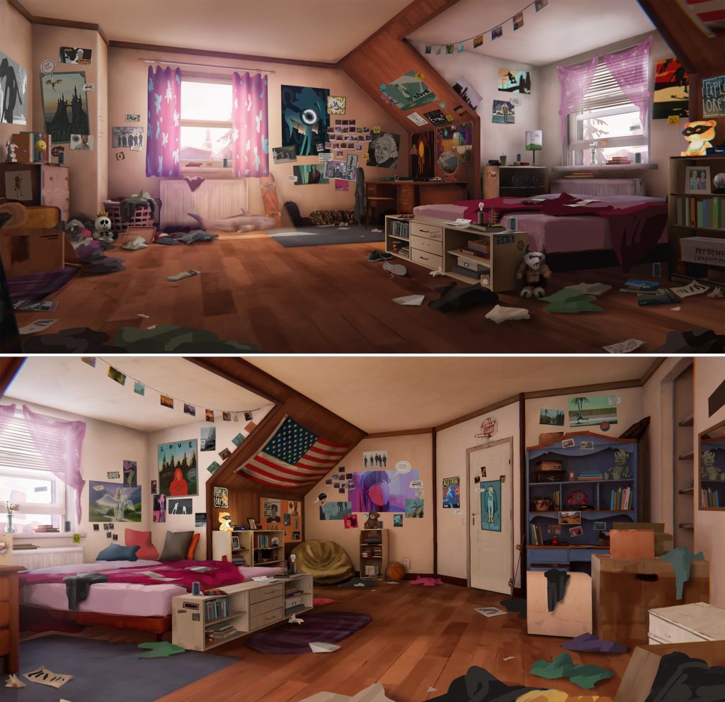 Chloe's Room Concept Art - Alternate Layout (Life Is Strange: Before ...