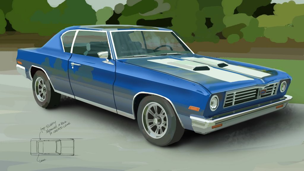 David's Muscle Car Concept Art (Life Is Strange: Before The Storm ...