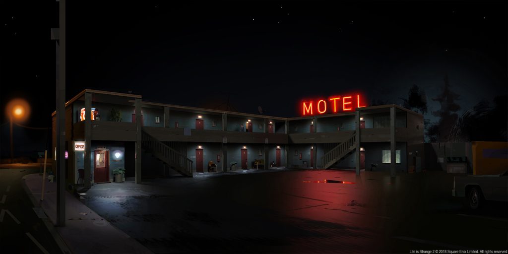 Three Seals Motel (Exterior) Concept Art – Life Is Strange Fans